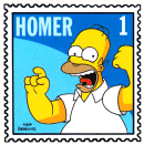 Simpsons Comics #200 Bongo Bonus Stamp #1 Homer